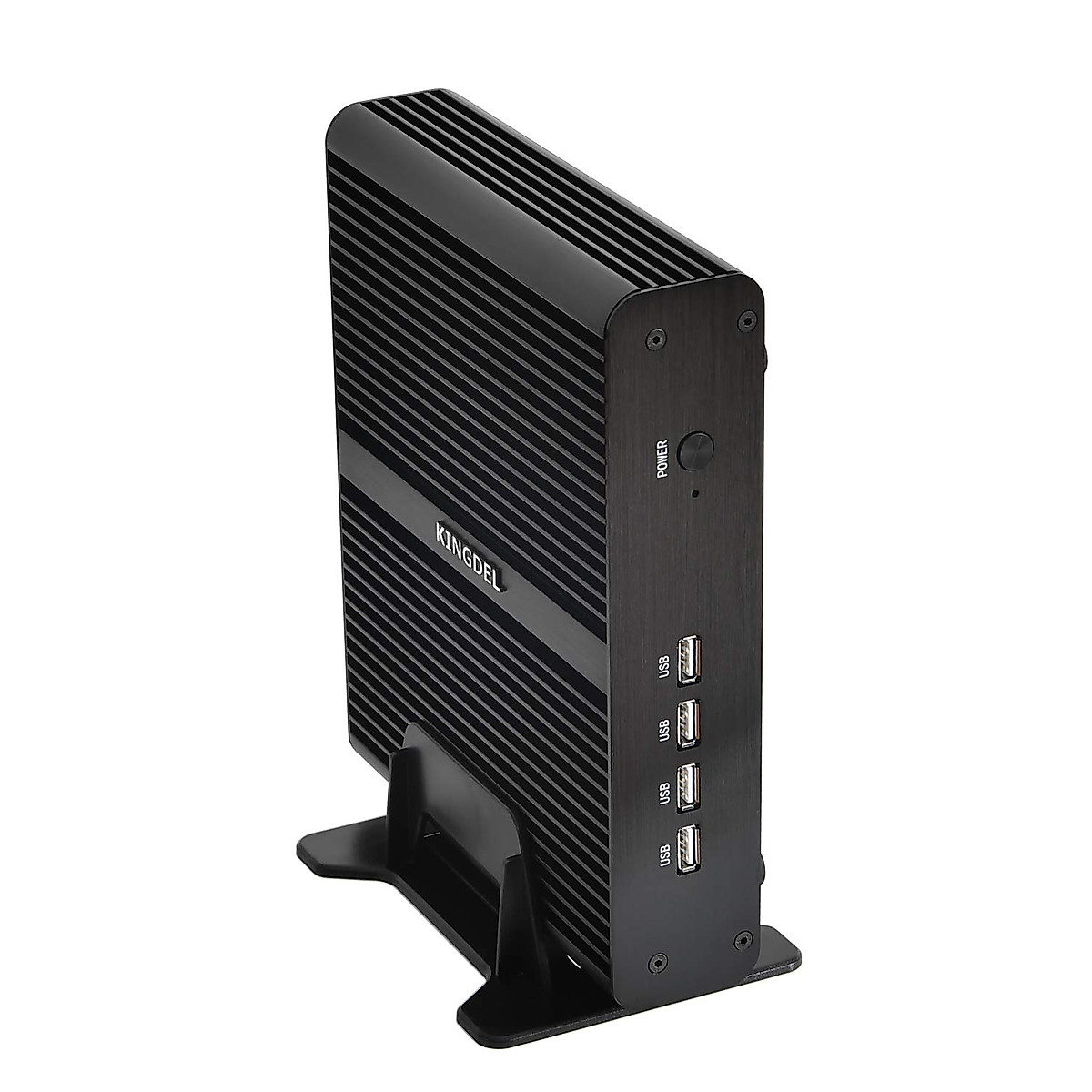 KINGDEL NC860 Fanless Mini PC, Powerful Nettop Computer, Intel i7-8550U 8th Gen. 4 Cores CPU, 16GB DDR4 RAM, 512GB SSD, 4K 4096x2304, HD Port, DP, Metal Case, W-11 Pro