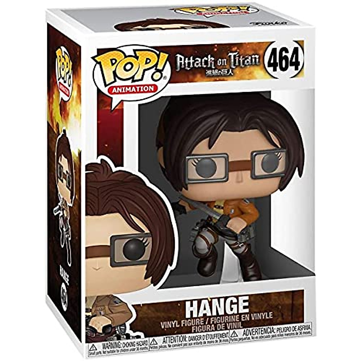 POP Attack on Titan Hange Zoe Funko Pop Vinyl Figure Bundled with Compatible Pop Box Protector Case Multicolored 3.75 inches