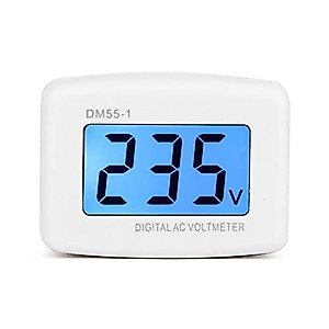 Diyeeni 1Pcs Plugin LCD Digital AC 80300V Voltmeter DM551 110V/220V Household Electrical Instruments Voltage Testers for US Plug
