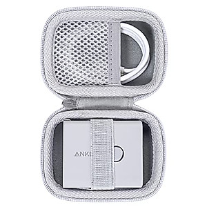 khanka Hard Case Replacement for Anker 45W Wall Charger 5,000mAh 20W Portable Charger, 521 Power Bank (PowerCore Fusion), Case Only (White)