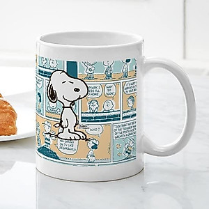 CafePress Peanuts Snoopy Comic Strip Ceramic Coffee Mug, Tea Cup 11 oz