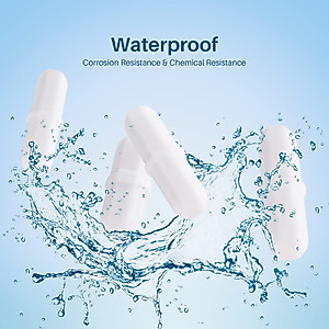 SWANSOFT 10 Pcs 30mm/1.18 Inch PTFE Magnetic Stirrer Mixer Stir Bar, High Temperature Magnetic Stir Bar, Lab Stir Bar