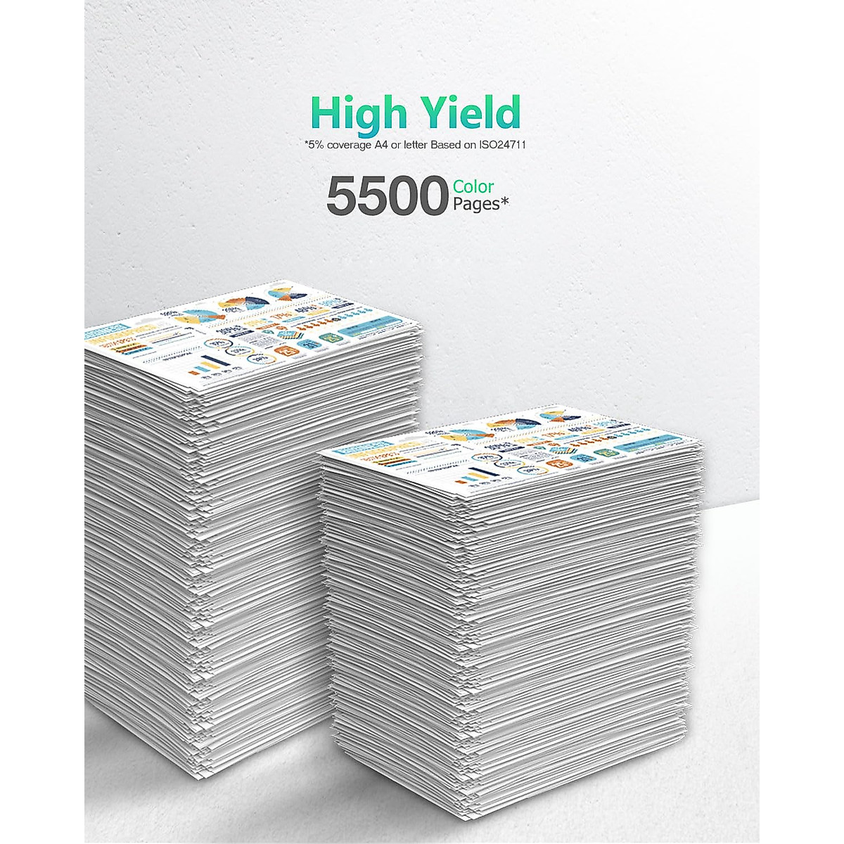 069H Toner Cartridge Compatible Replacement for Canon 069 for imageCLASS MF753Cdw MF751Cdw LBP674Cdw Printer (1 Yellow)