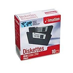 (3 Pack Value Bundle) IMN12881 3.5" Floppy Diskettes, IBM-Formatted, DS/HD