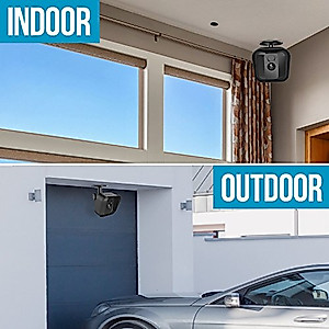 Frienda 360 Degree Adjustable Wall Mount Bracket and Silicone Protective Skin for Blink XT Indoor/Outdoor Security Camera (3, Black)