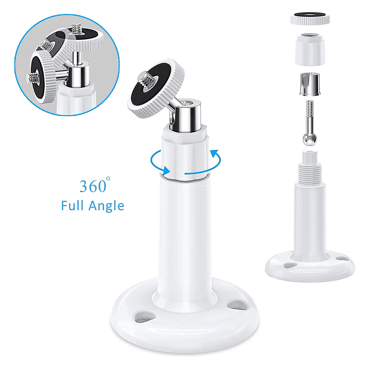 KAROTTO Solar Panel for Ring Camera,Solar Charger Compatible with Ring Stick Up Cam Battery and Ring Spotlight Cam Battery Battery,Output 3.8W/6V Barrel Plug (1PACK)