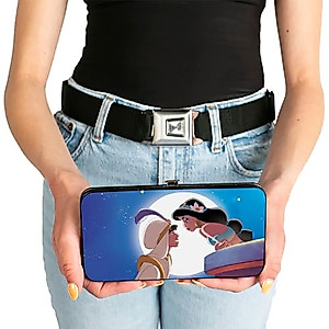 Buckle-Down Women's Hinge Wallet-Aladdin Jasmine, 7" x 4"