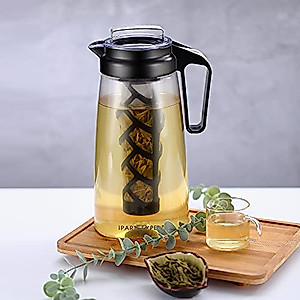 IPARTS EXPERT Cold Brew Coffee Maker, 68oz/2L Ice Coffee Makers - BPA Free and Removable Mesh Filter, Durable Shatterproof Plastic Ice Coffee Tea Maker Pitcher