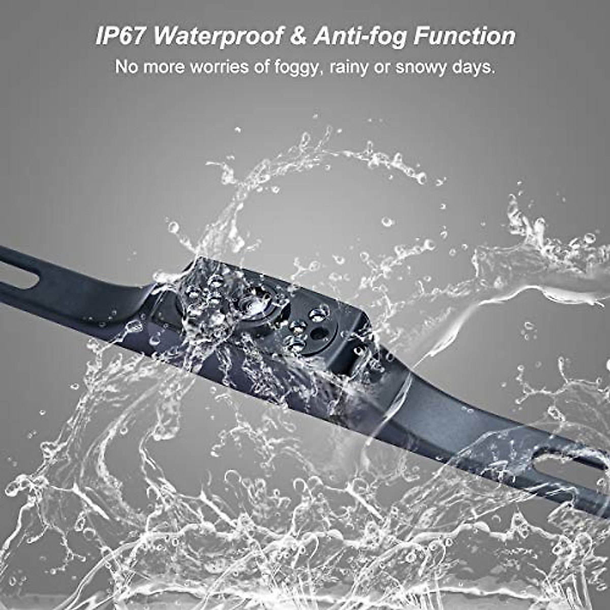 Backup Camera for Car Rear View, Lychee HD Night Vision Reversing Camera 7 LED Waterproof 120° Wide View