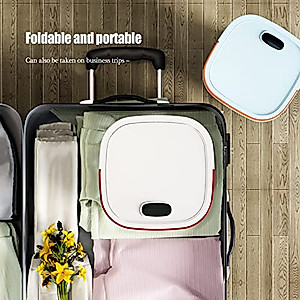 KUKIXO 4.5L Mini Apartment Washing Machine, Portable Washer and Dryer Combo,Blue Ray Sterilization Lavadora Small Foldable Laundry Machine with Drain Basket,for Socks Underwear Bucket Home Washer