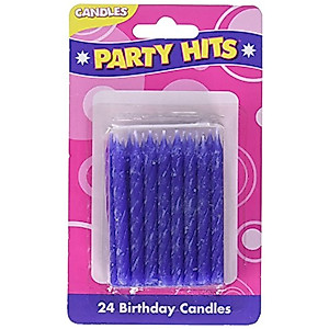 Oasis Supply Spiral Birthday Candles, 2.25-Inch, Purple