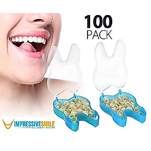 100 PCS Mixed Dental Temporary Crown Kit Anterior Front & Molar Posterior 50 of each