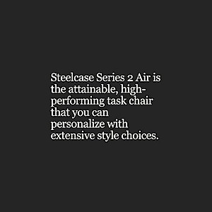 Steelcase Series 2 Office Chair - Ergonomic Work Chair with Wheels for Carpet - with Back Support, Weight-Activated Adjustment & Arm Support - Adjustable Rolling Chairs for Desk - Graphite