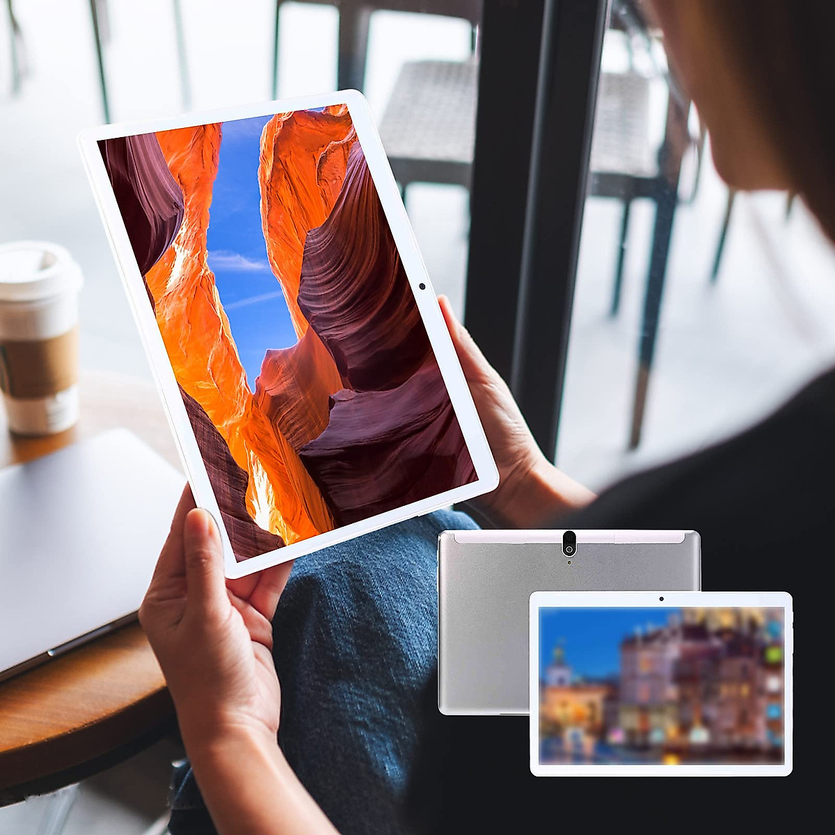 Android 9.0 Tablet, 10.1 inch Smart Tablet 1+16GB ROM 8 Core WiFi 0.3MP+2MP Dual Camera Game Tablet Best for Adults Working Childrens School Learning Birthday Gift