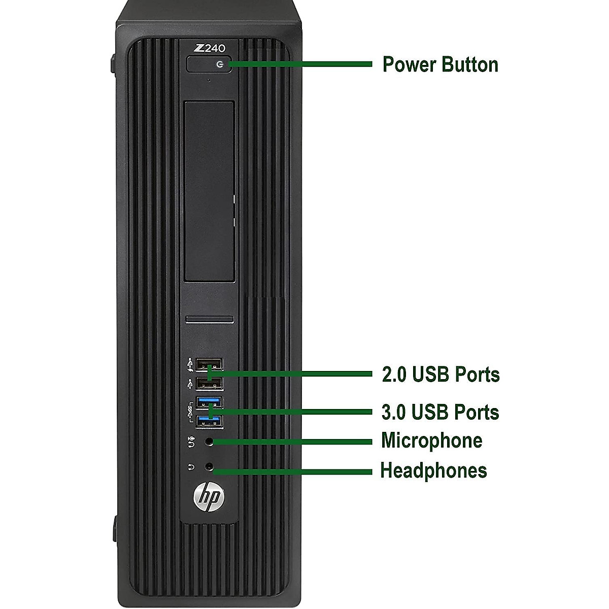 HP Z240 SFF Workstation Desktop Computer, Intel Core i5-7500 up to 3.40GHz Processor, 16GB DDR4 RAM, 1TB SSD, USB 3.0, Wi-Fi & Bluetooth, Windows 10 Pro (Renewed)