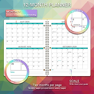 Student Planner 2024-2025 - School Planner, July 2024- June 2025, 8.5" x 11", 2024-2025 Student Planner/Academic Planner with 3-Hole Punched