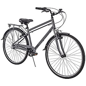 ROYCE UNION RMX 700c Mens 3-Speed Commuter Bike, 21" Aluminum Frame, Cool Gray