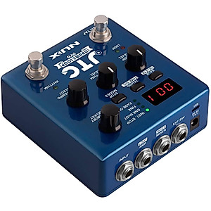 Briskdrop NUX JTC Pro Drum & Loop Pedal Bundle with 2 MXR Instrument Cables, 3 MXR Patch Cables and Dunlop Pick Pack, jtcprobundle1