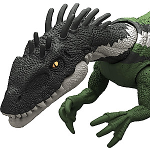 Mattel Jurassic World Strike Attack Guaibasaurus Dinosaur Toy with Single Strike Action, Movable Joints, Action Figure Gift with Physical & Digital Play