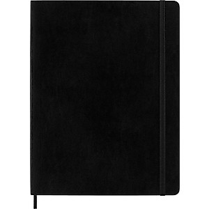 Moleskine Classic Notebook, Soft Cover, XL (7.5" x 9.5") Ruled/Lined, Black, 192 Pages
