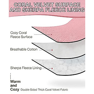 Wearable Blankets Hoodies for Adults Women Men, Oversized Hooded Sweatshirt, Soft Cozy Fleece Long Hoodie with Giant Pocket Pink