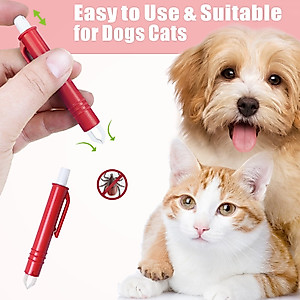 Mrcopetal Tick Remover Tool Kit, Stainless Steel Tick Tweezers + Remover Tick Key, 4 Pack Quick & Safe Tick Twister Removal Tools for Dogs Cats Humans