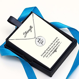 LeCalla 925 Sterling Silver Faith Over Fear Necklace for Women Teen, Gift for Best Friends, Gift for Her, Gift for Him