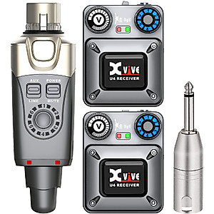Xvive U4R2 Wireless in-Ear Monitor System Set with One Transmitter and Two Receivers