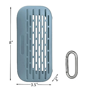 HUAYUWA Silicone Cover Sleeve (Blue) Compatible for Bose SoundLink Flex Bluetooth Portable Speaker