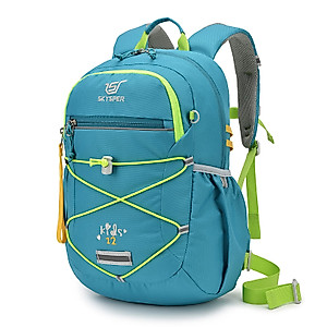 SKYSPER Kids Backpack 12L Children School Bag Child Boy Girl Outdoor Travel Pack Ages 4-8 for Day Trips Classes Camping(Teal)