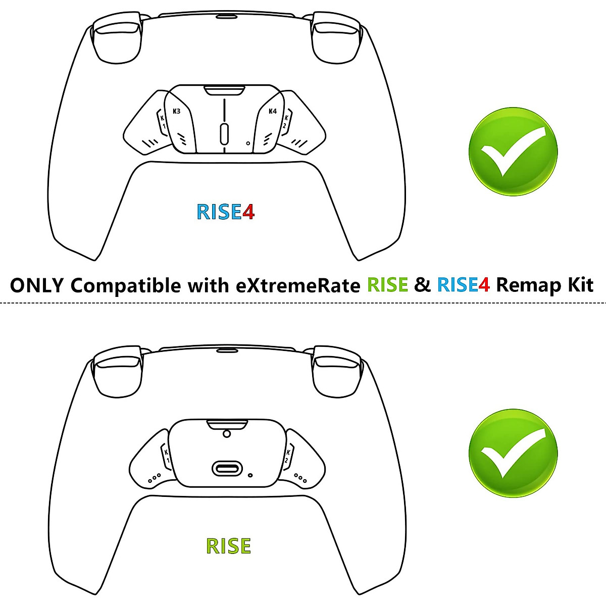 Replacement FPC1 L3R3 Ribbon Cables for PS5 Controller eXtremeRate Rise & RISE4 Remap kit - Controller & Other Rise Accessories NOT Included