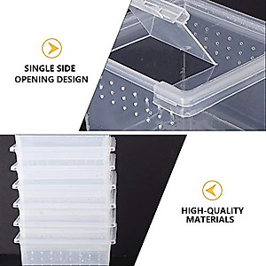 1Pc Reptile Terrarium, Tarantula Enclosure Reptile Tank Reptile Enclosure Critter Keeper Jumping Spider Enclosure Snail Habitat Reptile Terrarium Feeding Box for Reptiles