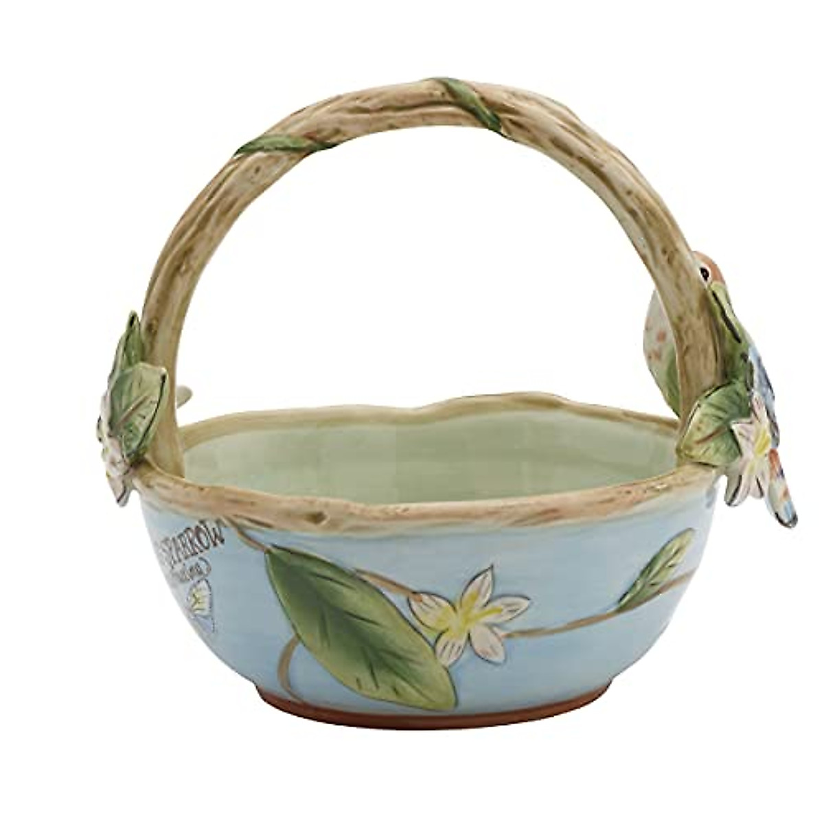 Fitz and Floyd Toulouse Basket Bowl, 5.5-Inch, Multicolor