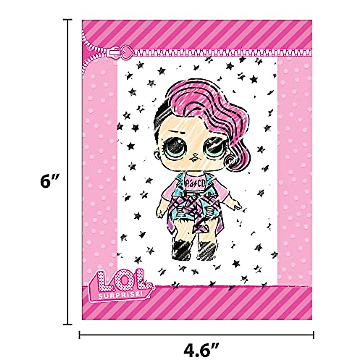 L.O.L. Surprise! 2-in-1 Fashion Design Activity Kits by Horizon Group USA, Includes 2 DIY Fashion Craft Kits, Create 100+ Designs with Fashion Plates, Dress-Up Dolls with Reusable Fabrics & Stickers