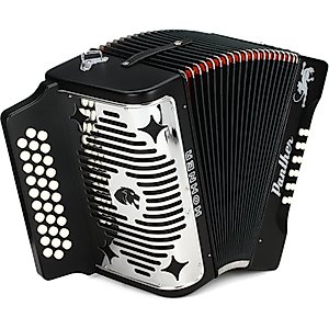 Hohner Accordions Panther 3-Row Diatonic Accordion (Black)
