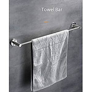 Bath Towel Bar Towel Bar, Matte Brushed Stainless Steel Towel Holders, Bathroon Single Towel Rail Holder Rack, Bathroom Accessories Towel Holder