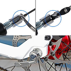 QUWEI Quick Release Rear Wheel Skewer Bike Wheel Skewers for Trainer Bicycle Cycling Back Rear Wheel Tire
