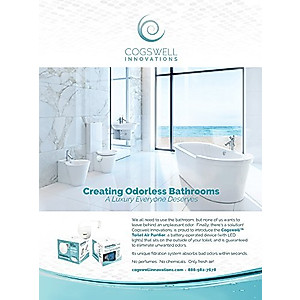 COGSWELL Bathroom Toilet Odor Eliminator No Chemical Air Deodorizer System