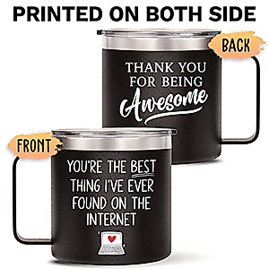 Gifts for Him, Her Anniversary - Romantic Gifts For Boyfriend, Girlfriend, Him, Her - Birthday Gifts For Him, Her, Friends, Men - Funny Valentines Day, Wedding Gift For Men, Women - Tumbler/Mug 14 Oz