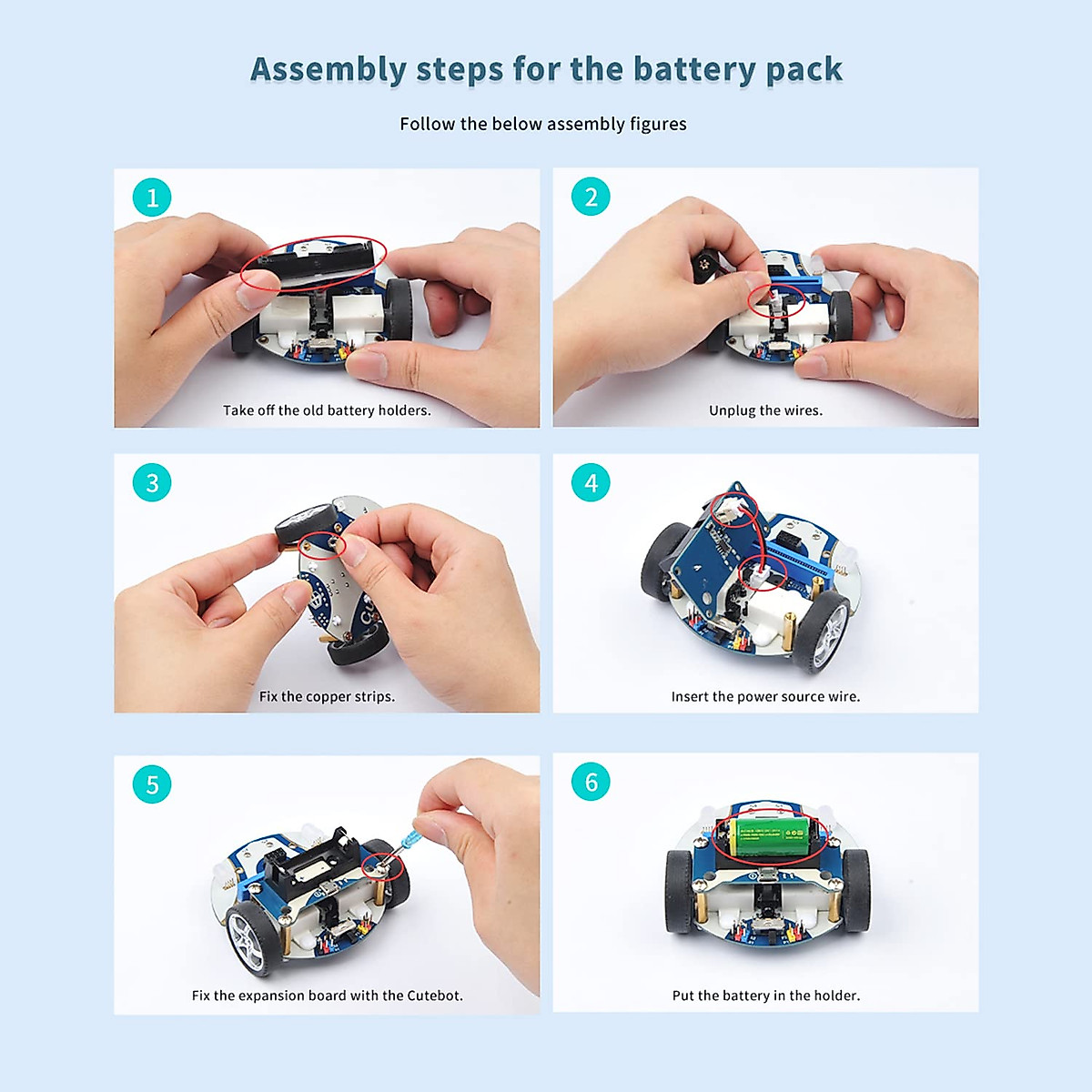 ELECFREAKS Lithium Battery Pack for Smart Cutebot Car