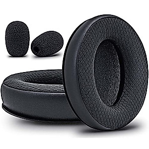 Revolver Ear Pads for Cloud Revolver / Revolver S Headset I Thicker 1 Inch Enhanced Memory Foam - Hybrid Mesh Upgrade More Comfort by DIMOST