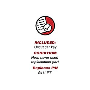 KeylessOption Keyless Entry Remote Control Car Key Fob Replacement for 22733524 with Key
