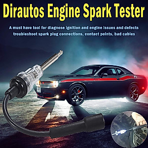 Engine Timing Light with Spark Plug Tester,Inductive Timing Light Gun Timing Light Ignition Testers Engine Ignition Coil Tester for Car Motor Motorbike Vehicle Motorcycle Marine Lawnmower