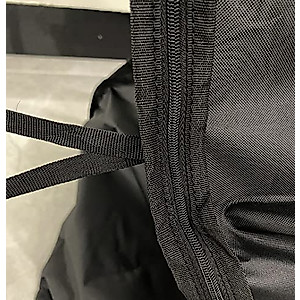 SUNSURE Floor Fans Cover 57x29in Electric Fan Dust Cover Waterproof Dustproof Cover Fans Protection for Floor Pedestal Stand Fans (Black)