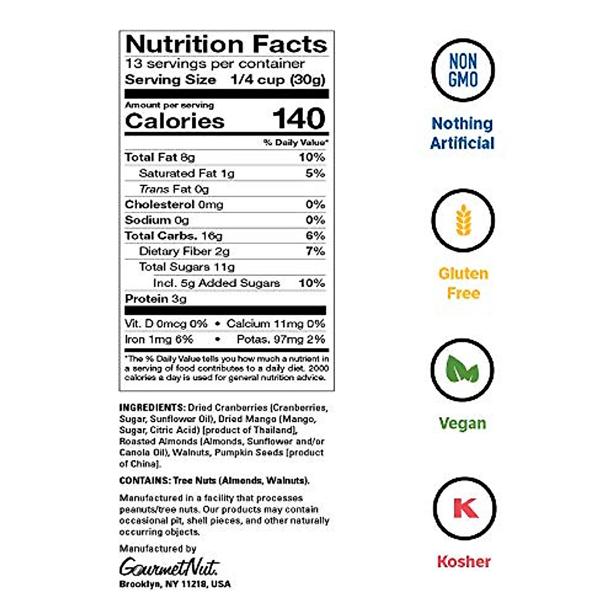 Power Up Trail Mix Gourmet Nut Bag, Mega Omega, 14 Ounce