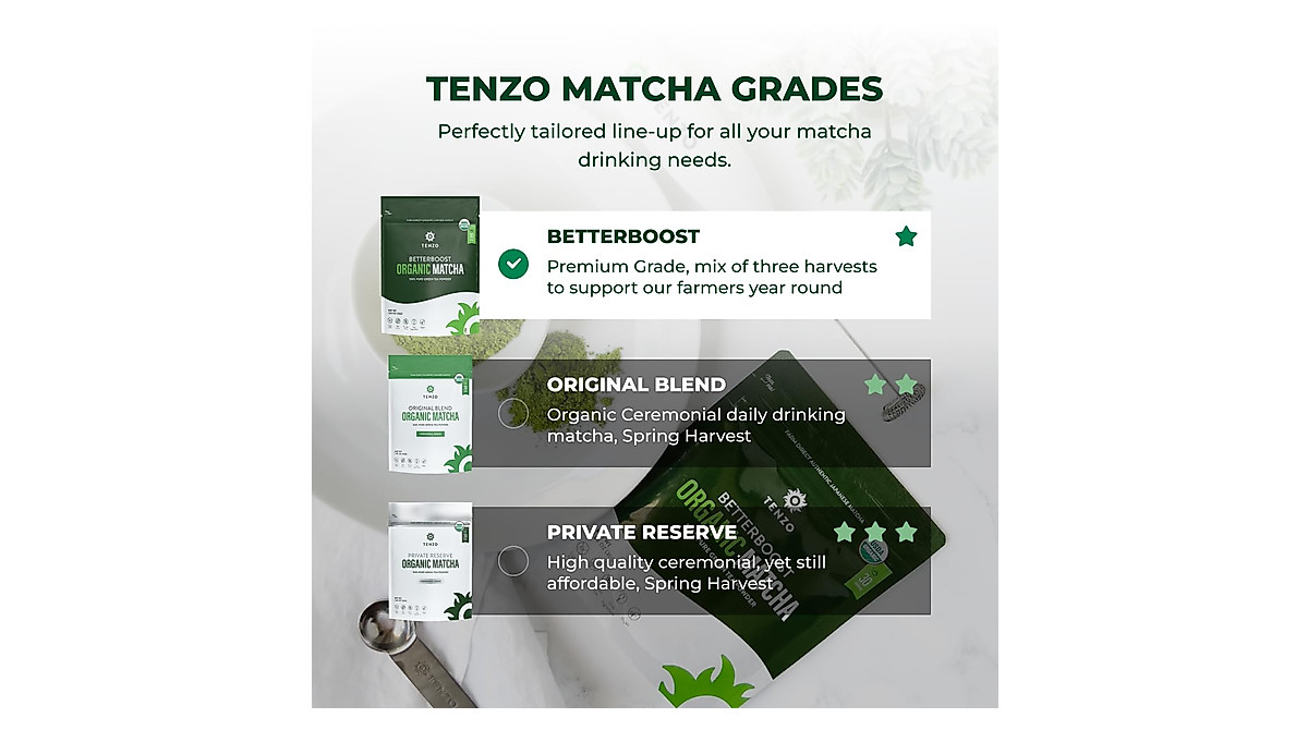 Tenzo Matcha Green Tea Powder - USDA Organic