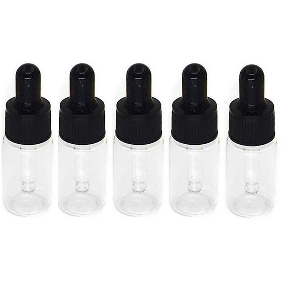 24PCS 10ML 0.34oz Empty Plastic Eye Dropper Bottles With Glass Pipettes Dropping Container For Essential Oil Aromatherapy Medicine Cabinet Dispenser Vials (Clear)