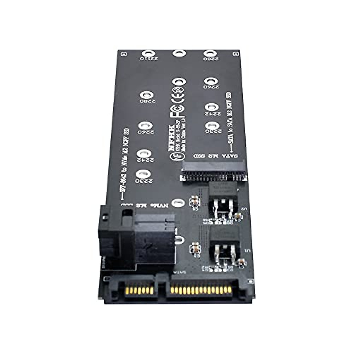 NFHK SFF-8643 to U2 Kit NGFF M-Key to HD Mini SAS NVME PCIe SSD SATA Adapter for Motherboard