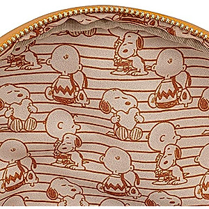 Loungefly Peanuts Charlie and Snoopy Sunset Womens Double Strap Shoulder Bag Purse