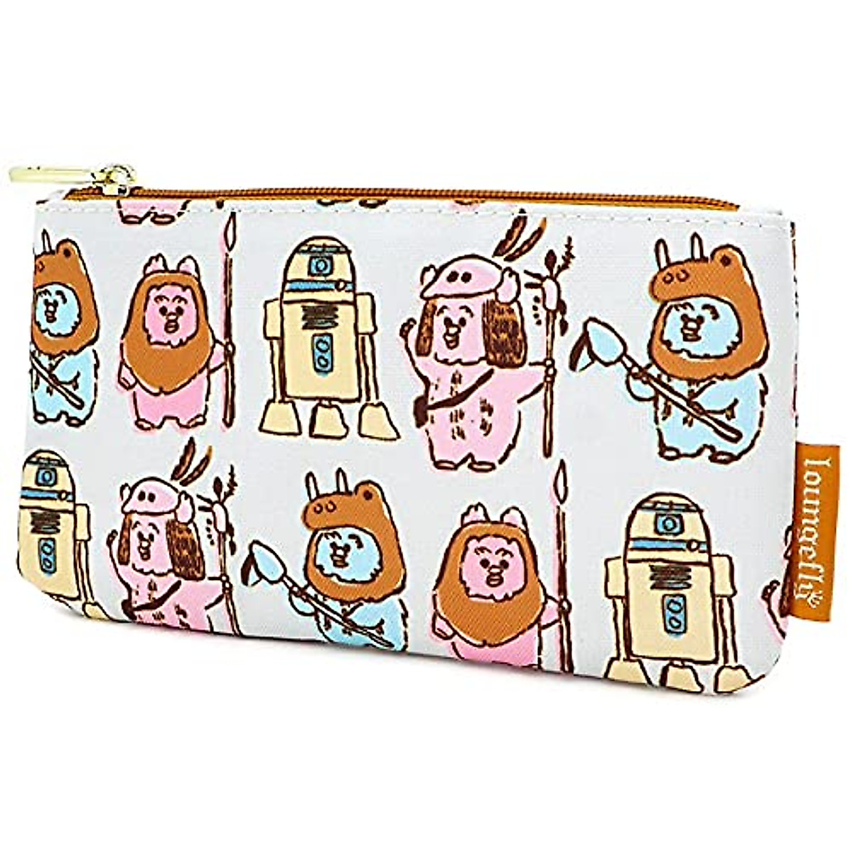 STAR WARS Pastel Ewok AOP Nylon Cosmetic Pouch